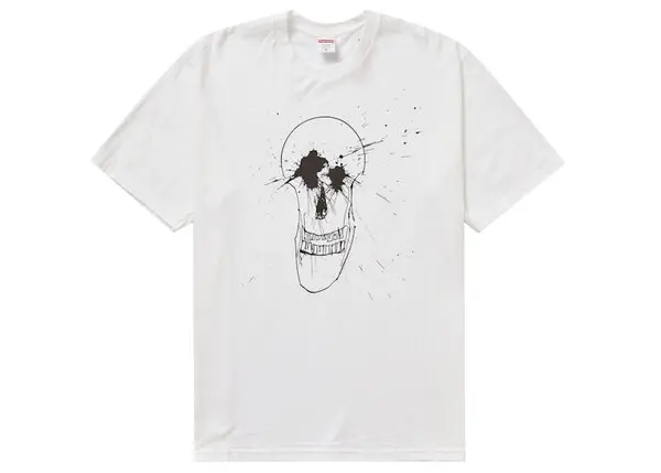 Supreme Ralph Steadman Skull Tee Shirt - White