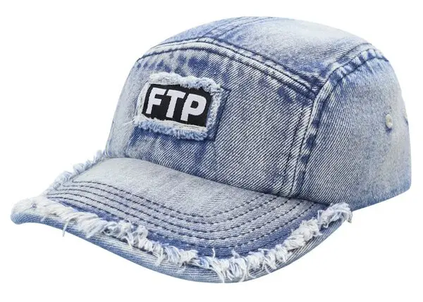 FTP Logo Denim Cap - Light Indigo