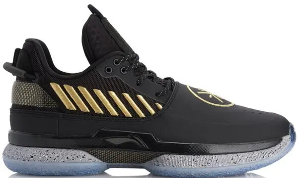 LI-NING Way Of Wade Sneakers - Standard Black/coagulation Snow Grey/golden