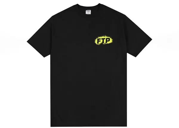 FTP Splatter Logo Tee Shirt - Black