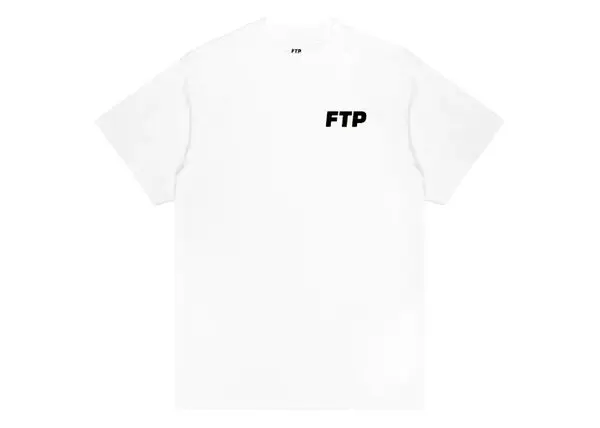 FTP Puff Print Logo Tee Shirt - White