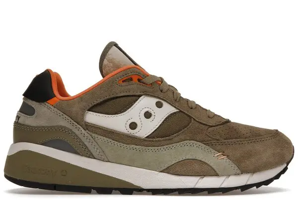 Saucony Shadow 6000 Sneakers - Olive/orange
