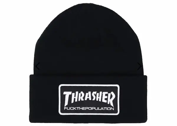 FTP Thrasher Logo Beanie - Black