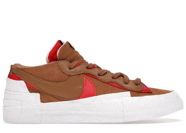 Nike Blazer Low Sacai British Tan - Light British Tan/white/university Red