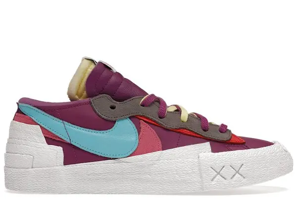 Nike Blazer Low Sacai Kaws - Purple Dusk/aqua/pink