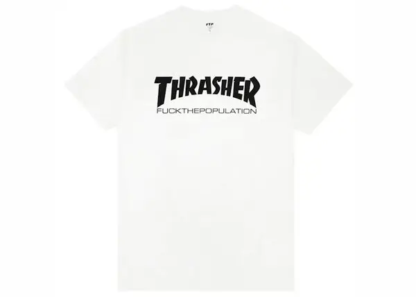 FTP Thrasher Logo Tee Shirt - White