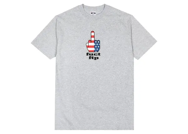 FTP X Fuct Ftw Finger Tee Shirt - Heather Grey