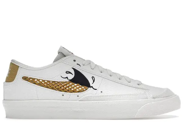 Nike Blazer Low Sun Club Sneakers - Sail/black/gold