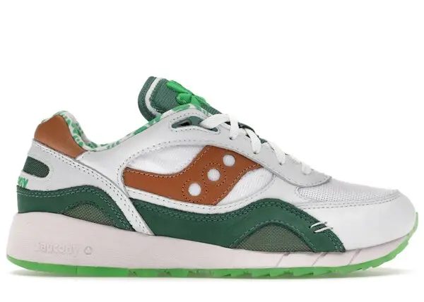 Saucony Shadow 6000 Shamrockin Sneakers - White/green