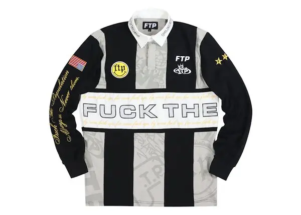 FTP Souvenir Rugby Shirt Jersey - Black