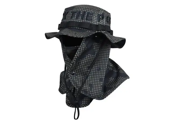 FTP Spell Out Face Mask Boonie Hat - Night Camo