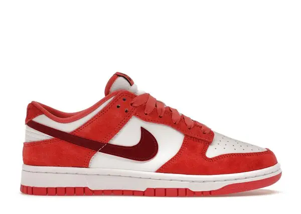 Nike Dunk Low Valentine's Day Sneakers - White/team Red/adobe