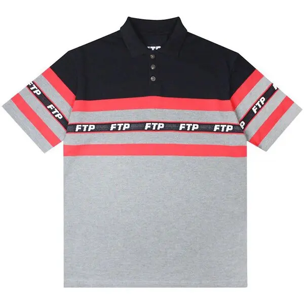 FTP Repeat Polo Shirt - Black