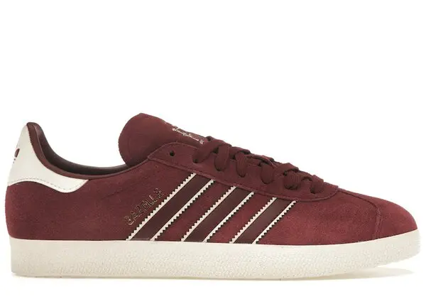 Adidas Gazelle Sneakers - Shadow Red/cream White/gold Metallic