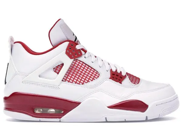 JORDAN 4 Retro Alternate 89 Sneakers - White/black/gym Red