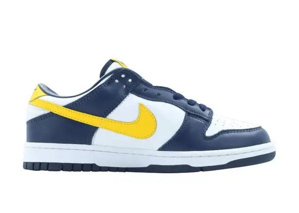 Nike Dunk Low Sneakers - White/varsity Maize/midnight Navy