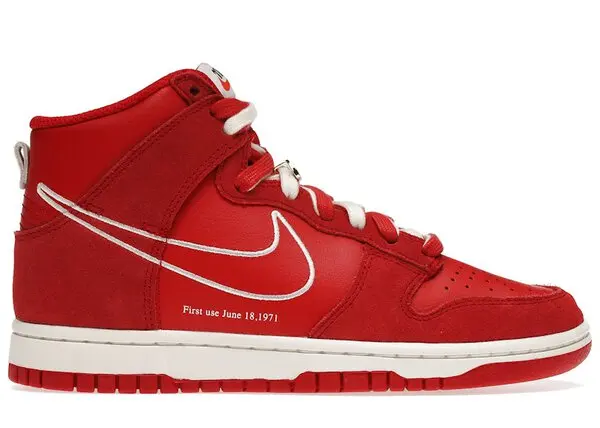Nike Dunk High First Use Sneakers - University Red/sail