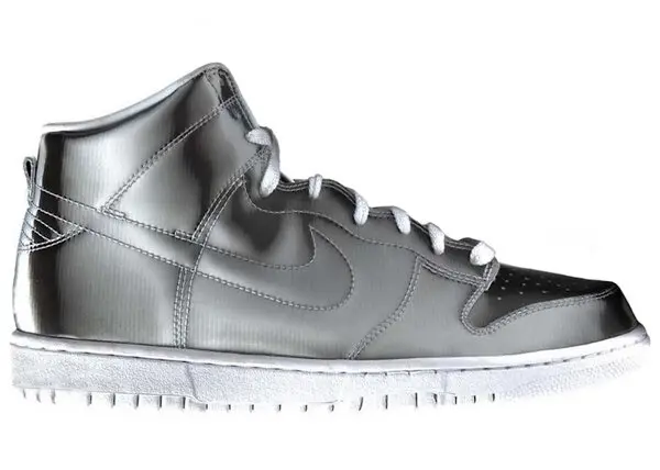 Nike Dunk High Clot - Metallic Silver/white