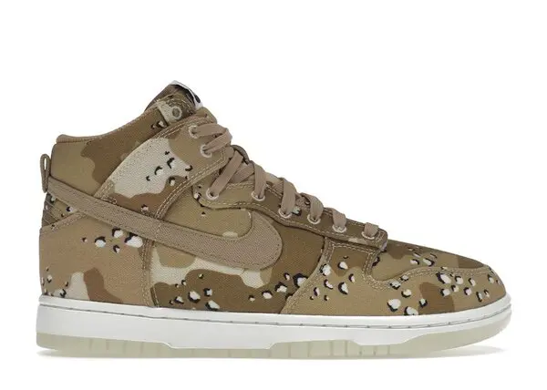 Nike Dunk High Desert Camo Sneakers - Hemp/light Soft Pink/sail