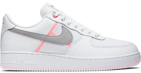 Nike Air Force 1 Low Transparent Sneakers - White/off Noir/hyper Crimson