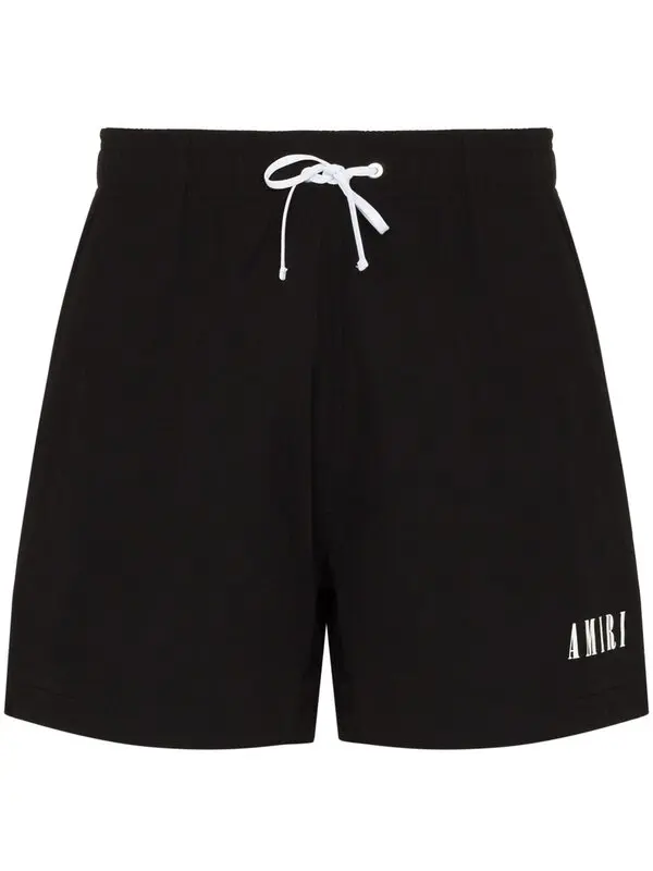 Amiri Logo Swim Shorts - Black