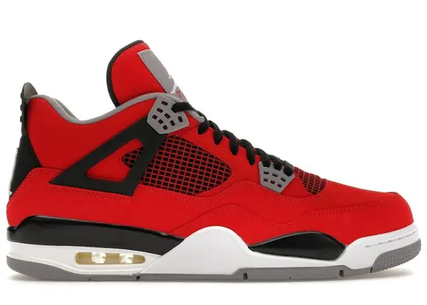 JORDAN 4 Retro Toro Bravo Sneakers - Fire Red/white/black