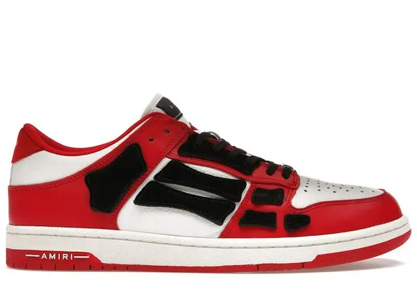 Amiri Skel Top Low Sneakers - White/red