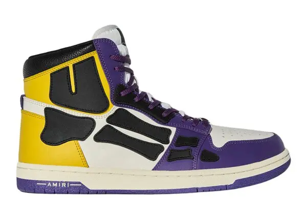 Amiri Skel Top High-top Sneakers - Purple/gold/black