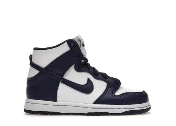 Nike Dunk High Championship Sneakers - White/midnight Navy Blue/total Orange