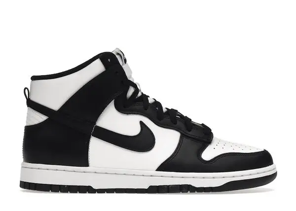 Nike Dunk High Panda Sneakers - White/black/total Orange