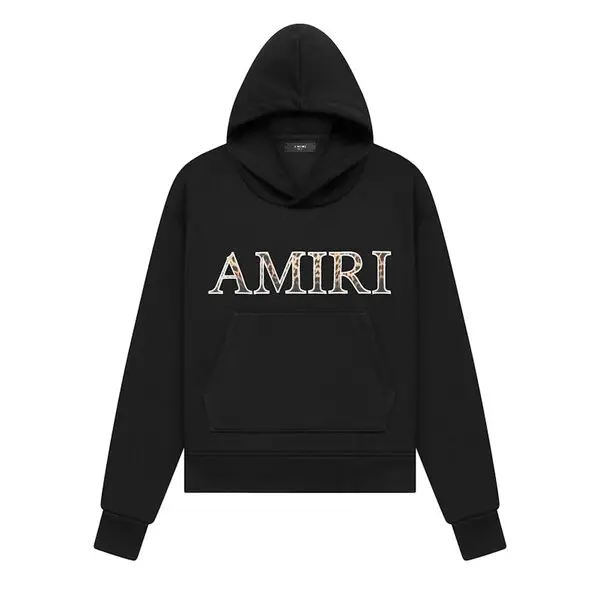 Amiri Leopard Applique Hoodie