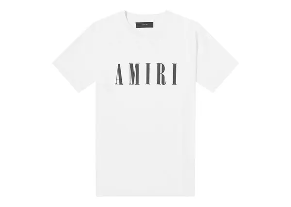 Amiri Core Logo Tee Shirt - White/black Ss23