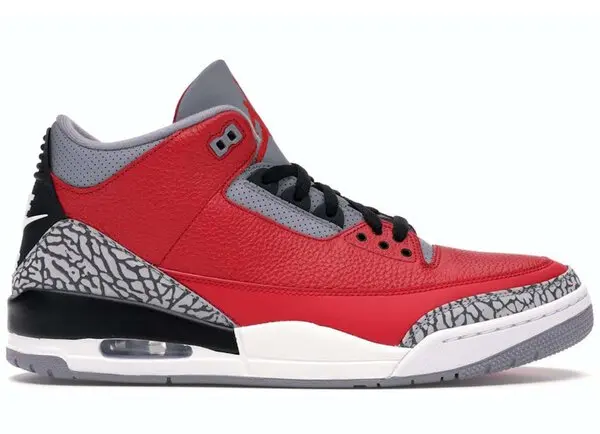 JORDAN 3 Retro Se Unite Sneakers - Fire Red/cement Grey
