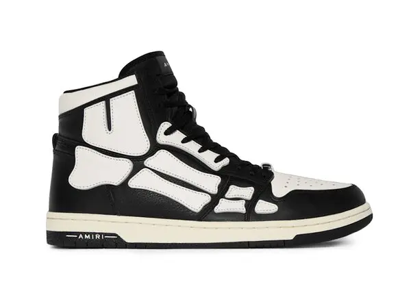 Amiri Skel Top Hi Sneakers - Black/white