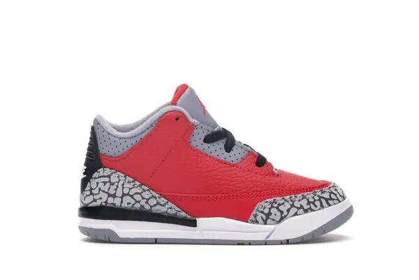 JORDAN 3 Retro Se Sneakers - Fire Red/cement Grey
