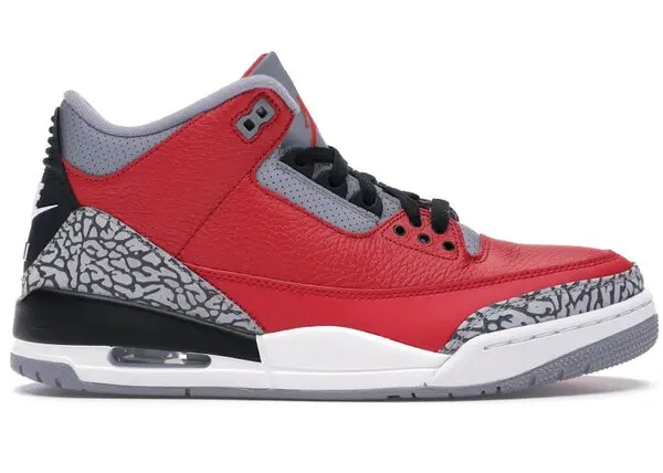 JORDAN 3 Se Unite - Varsity Red/cement Grey