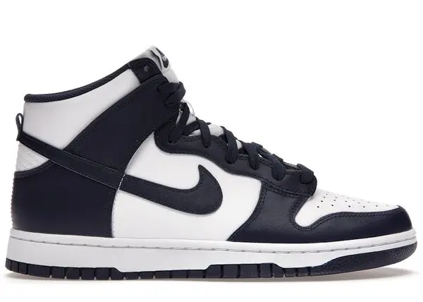 Nike Dunk High Championship Sneakers - White/midnight Navy Blue