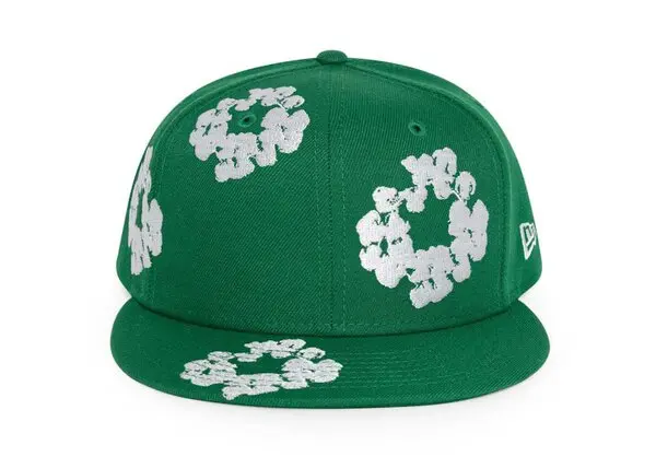 DENIM TEARS New Era Cotton Wreath 59/50 Cap - Green