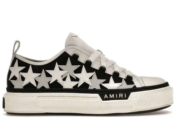 Amiri Stars Court Low Sneakers - Black/white/grey