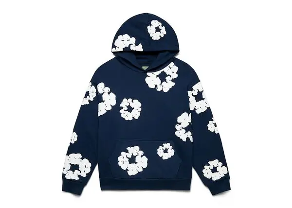 DENIM TEARS Cotton Wreath Sweatshirt - Navy Blue