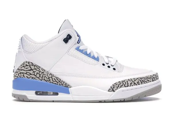 JORDAN 3 Retro Unc - White/valor Blue/tech Grey