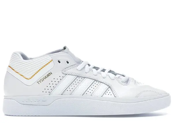 Adidas Tyshawn Sneakers - White/gold/white