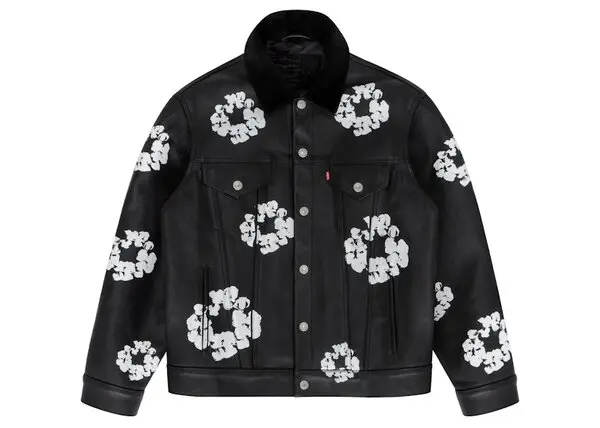 DENIM TEARS X Levi's Wreath Type3 Jacket - Black Denim