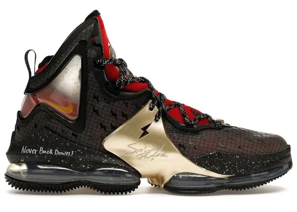 Nike Lebron 19 Doernbecher Sam David Sneakers - Black/gold/red