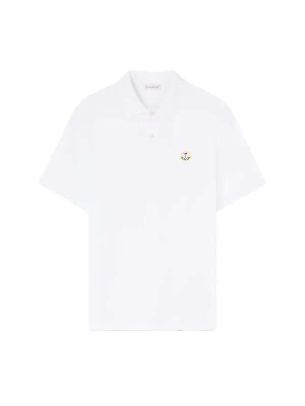 Moncler X Palm Angels Logo Polo Shirt - Optical White