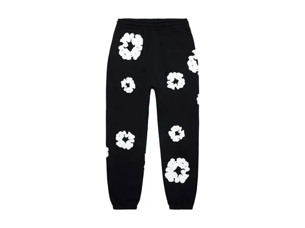 DENIM TEARS The Cotton Wreath Sweatpants - Black