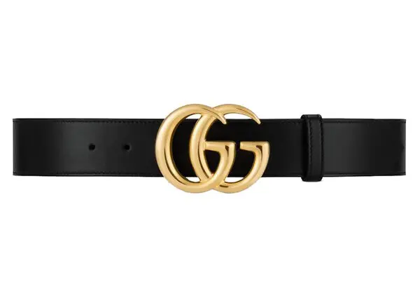 Moon Boot Gg Marmont Leather Belt - Black