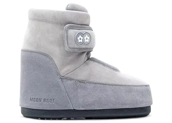 Moon Boot Suede Boots - Cool Grey