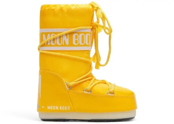 Moon Boot Icon Nylon Low Boots - Yellow