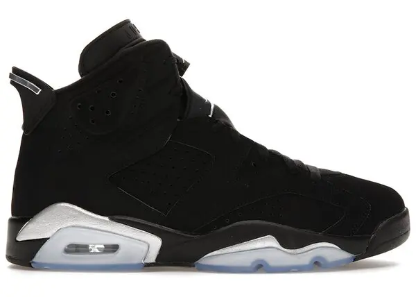 JORDAN 6 Retro Chrome Sneakers - Black/metallic Silver